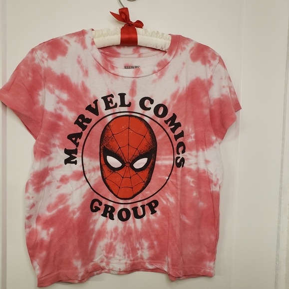 Marvel | Tops | Marvel Comics Spiderman Crop Top | Poshmark